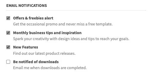 How to change your notification preferences? – Placeit